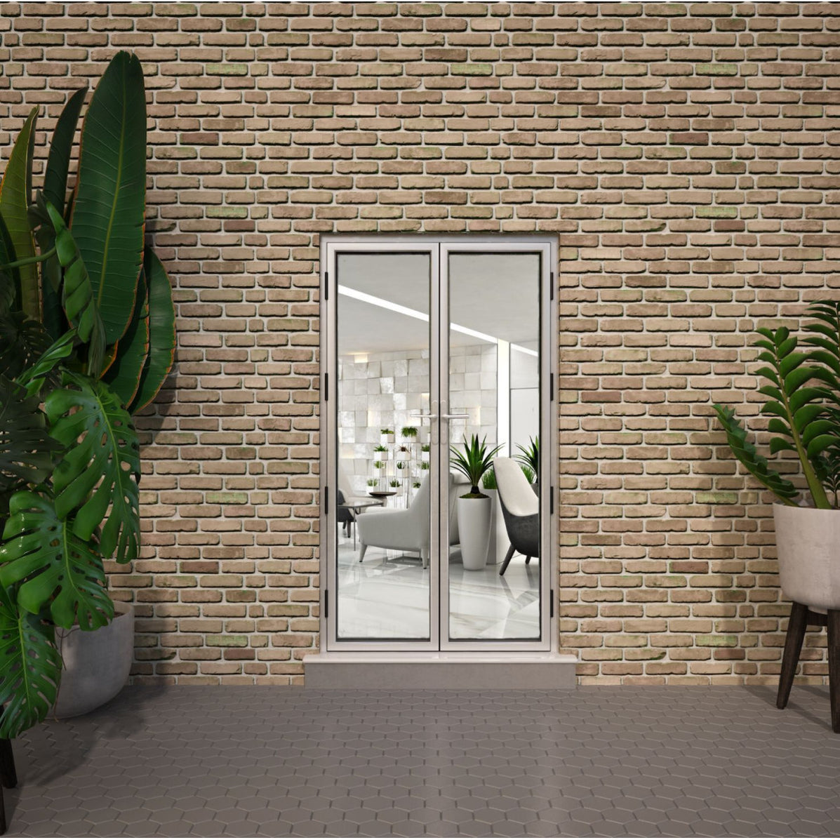 1.5m x 2.1m Aluminium French Door — Prime Aluminium