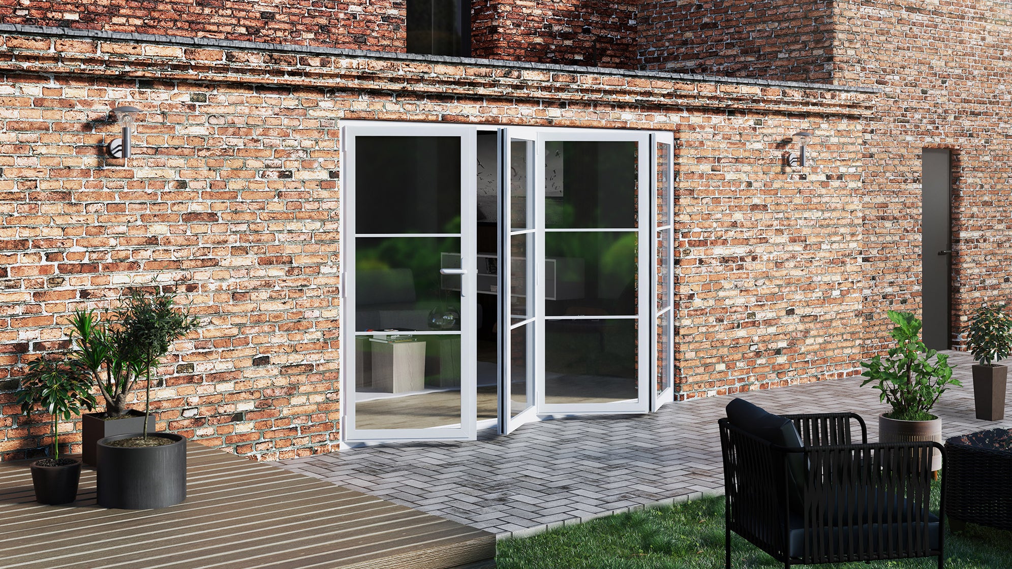Heritage Style 4.2m x 2.1m Aluminium Bifold Door — Prime Aluminium